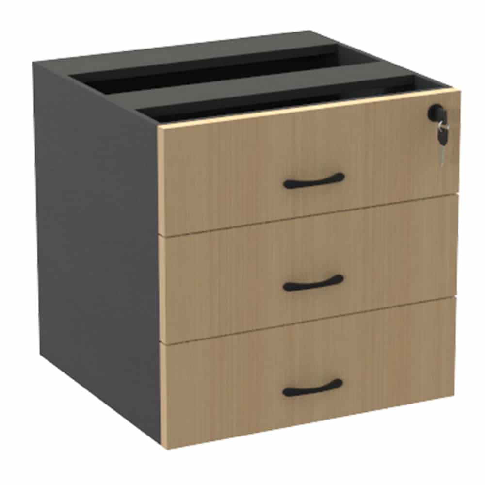 Dapper 3 Drawer Box | Dannys Desks