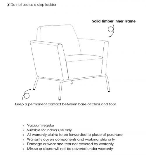 Velcro Double Seater Lounge – Elegant & Durable Design | Dannys