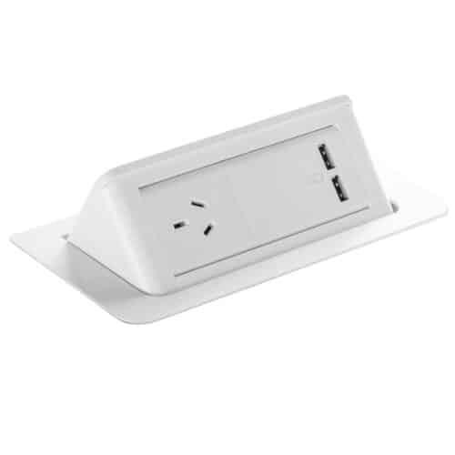 Pop Up Power Module – In-Desk Access to Power & USB | Dannys