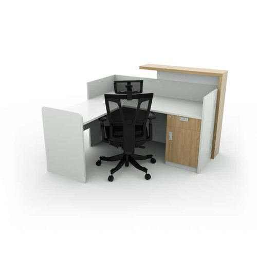 Lola Reception Desk – Modern Design with Ambidextrous Return | Dannys