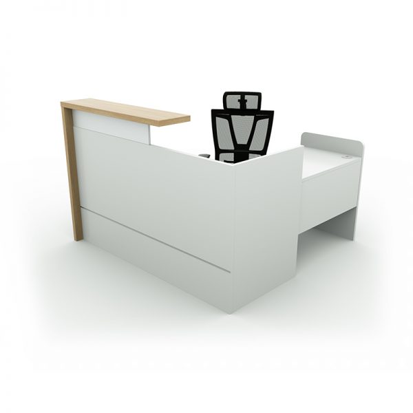 Lola Reception Desk – Modern Design with Ambidextrous Return | Dannys