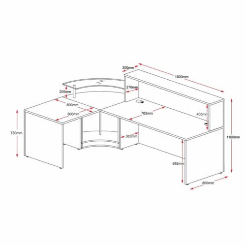 Motion Reception Counter – Traditional Beech Design | Dannys