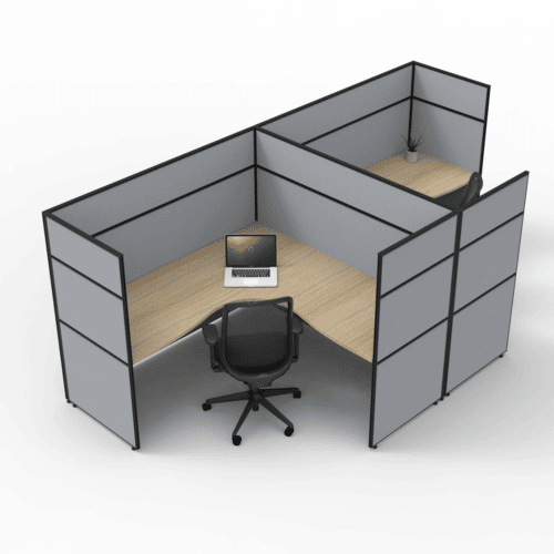 Alto Screen 2 Person Workstation – Privacy & Customizable Setups | Dannys