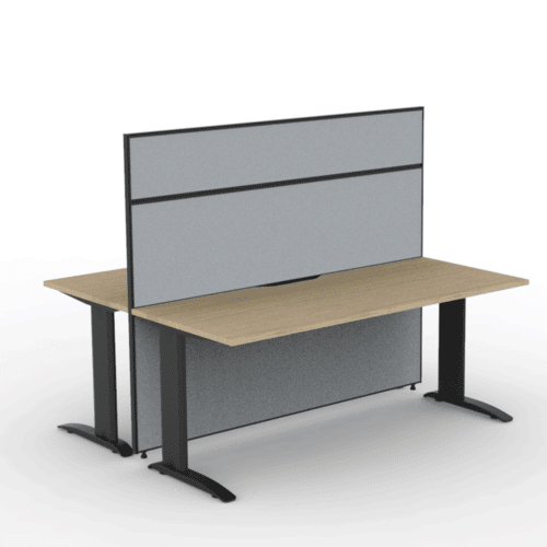 Alto Screen 2 Person Desk – Customizable & Pinnable Office Setup | Dannys