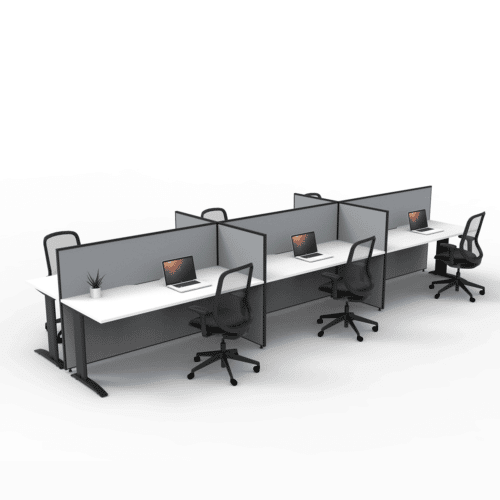 6 Person Workstations | Free On-Site Consultation with 3D Drawings