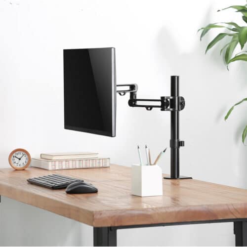 Swivel Single Monitor Arm – Adjustable & Stylish | Dannys