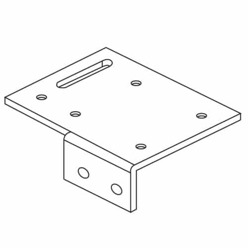 Alto Desk Mounted Screen Fixing Plate – Secure & Flush Mounting | Dannys