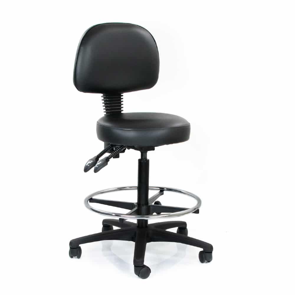 Doody Data Drafting Stool with Backrest | Danny's Desks and Chairs